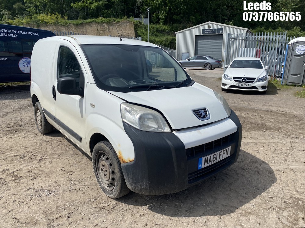 John Pye Vehicle Auctions - Location: Leeds - 2011 PEUGEOT BIPPER S HDI ...
